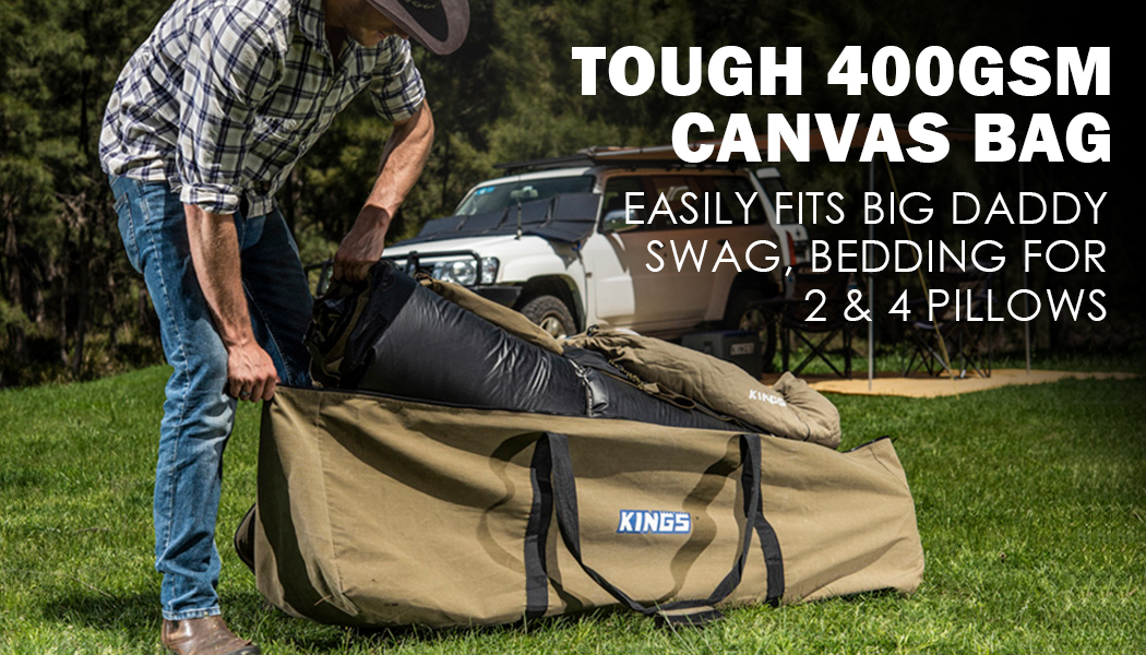 King Daddy Deluxe Swag Set Up at Nora Weeks blog