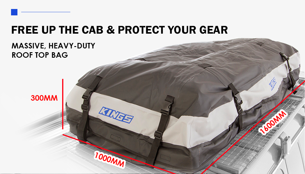 Adventure Kings Waterproof Car Premium Roof Top Bag Travel Cargo ...
